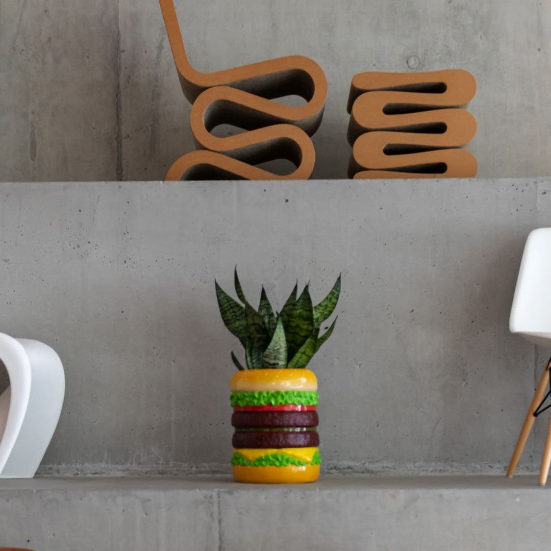 Giant Hamburger Planter – Third Drawer Down