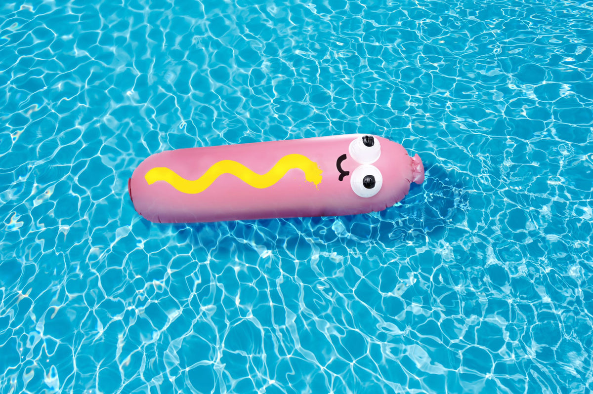 Hot Diggity Dog Pool Float x Jon Burgerman – Third Drawer Down