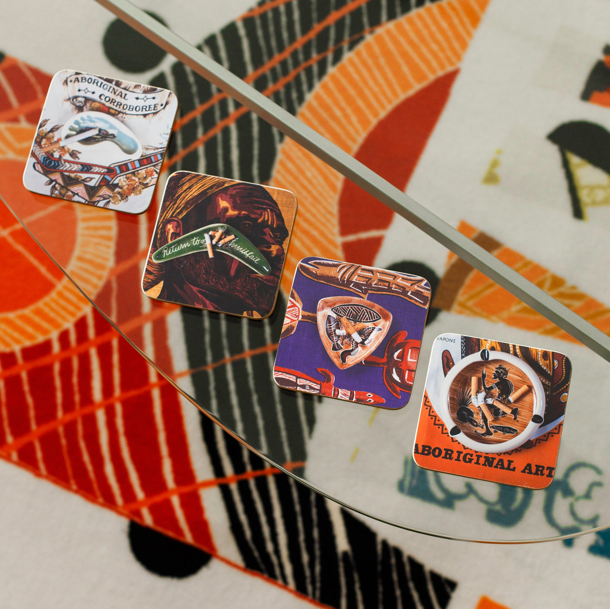 Mid Century Modern Coaster Set x Tony Albert | Third Drawer Down