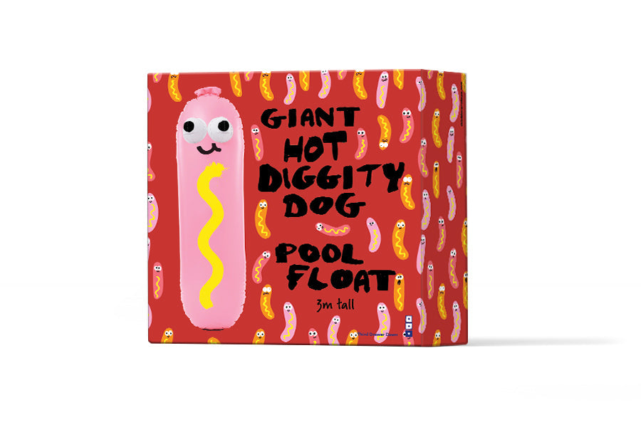 Hot Diggity Dog Pool Float X-Large x Jon Burgerman – Third Drawer Down